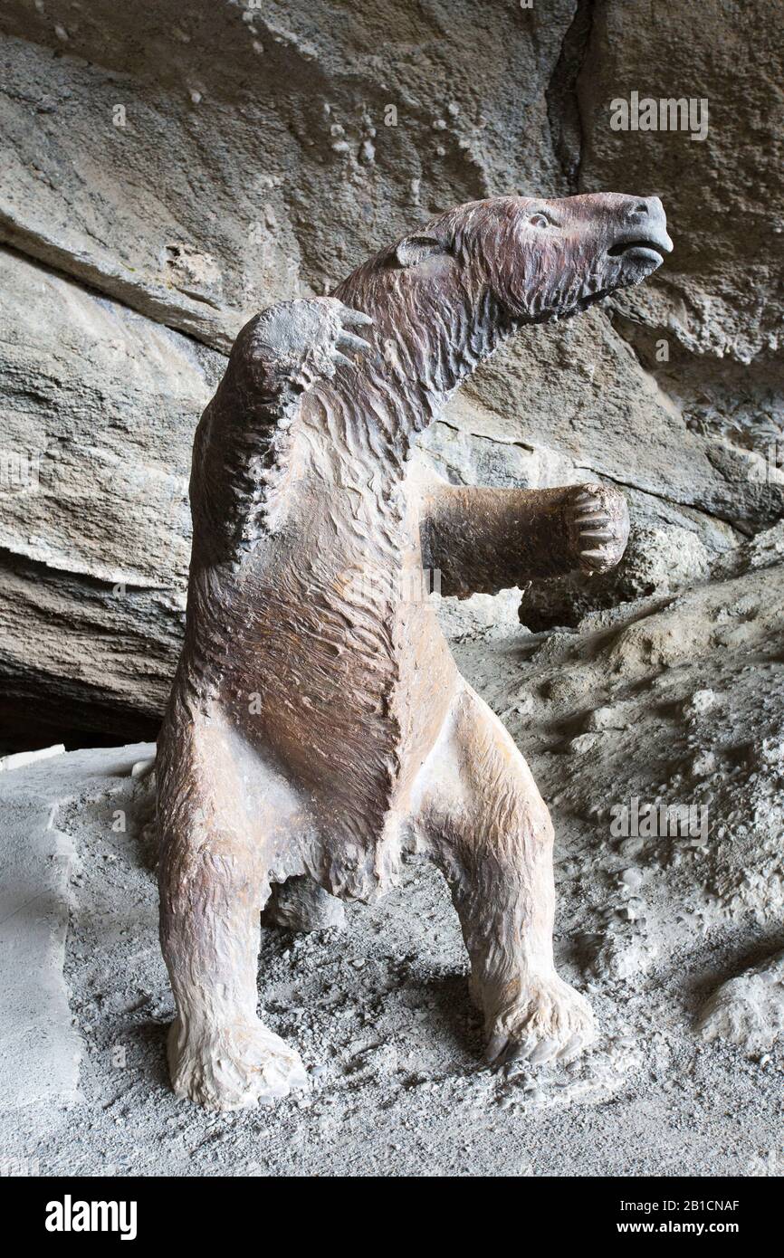 Milodon Cave just north of Puerto Natales, Chile Stock Photo - Alamy