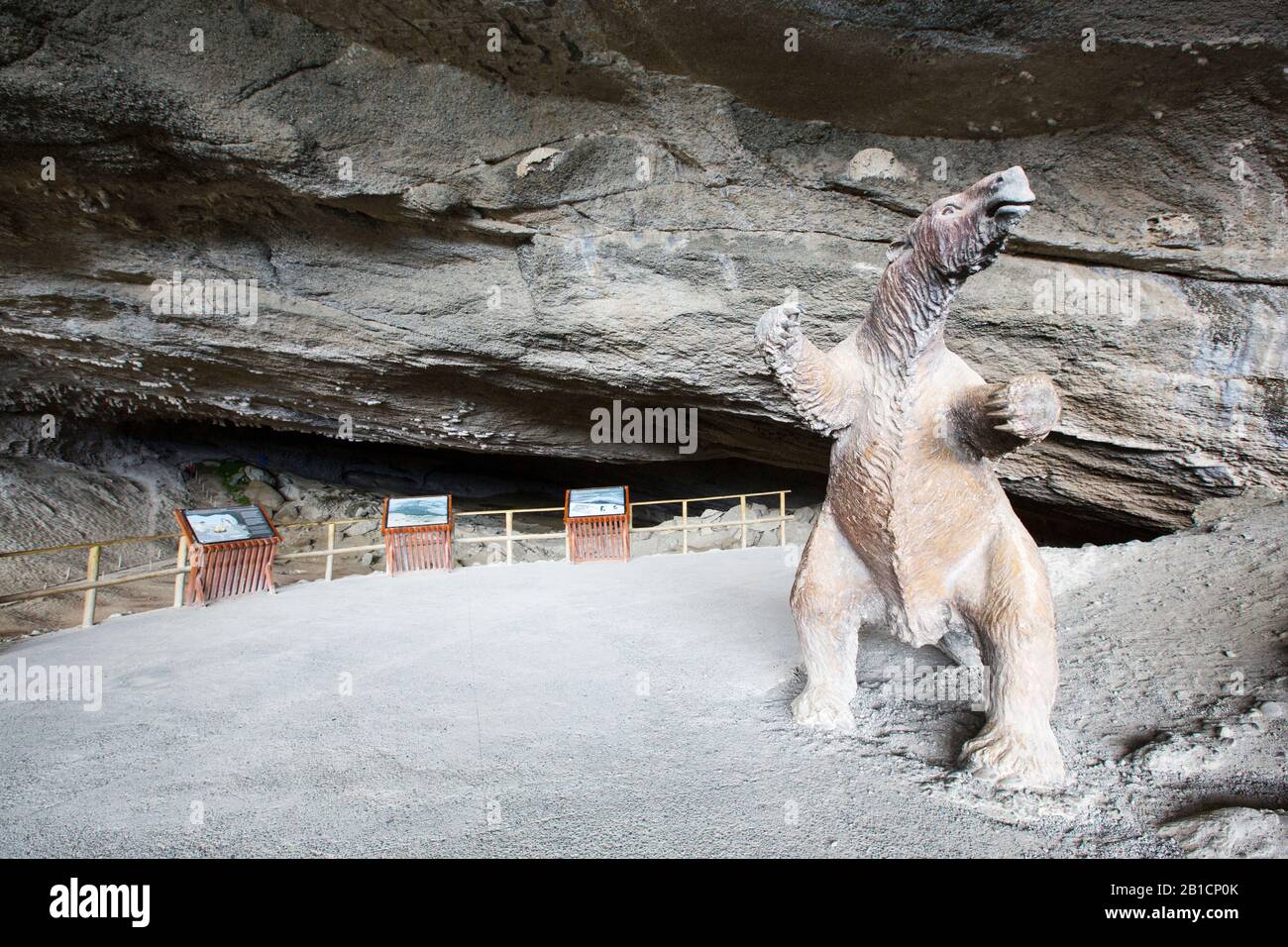 Milodon Cave just north of Puerto Natales, Chile Stock Photo - Alamy