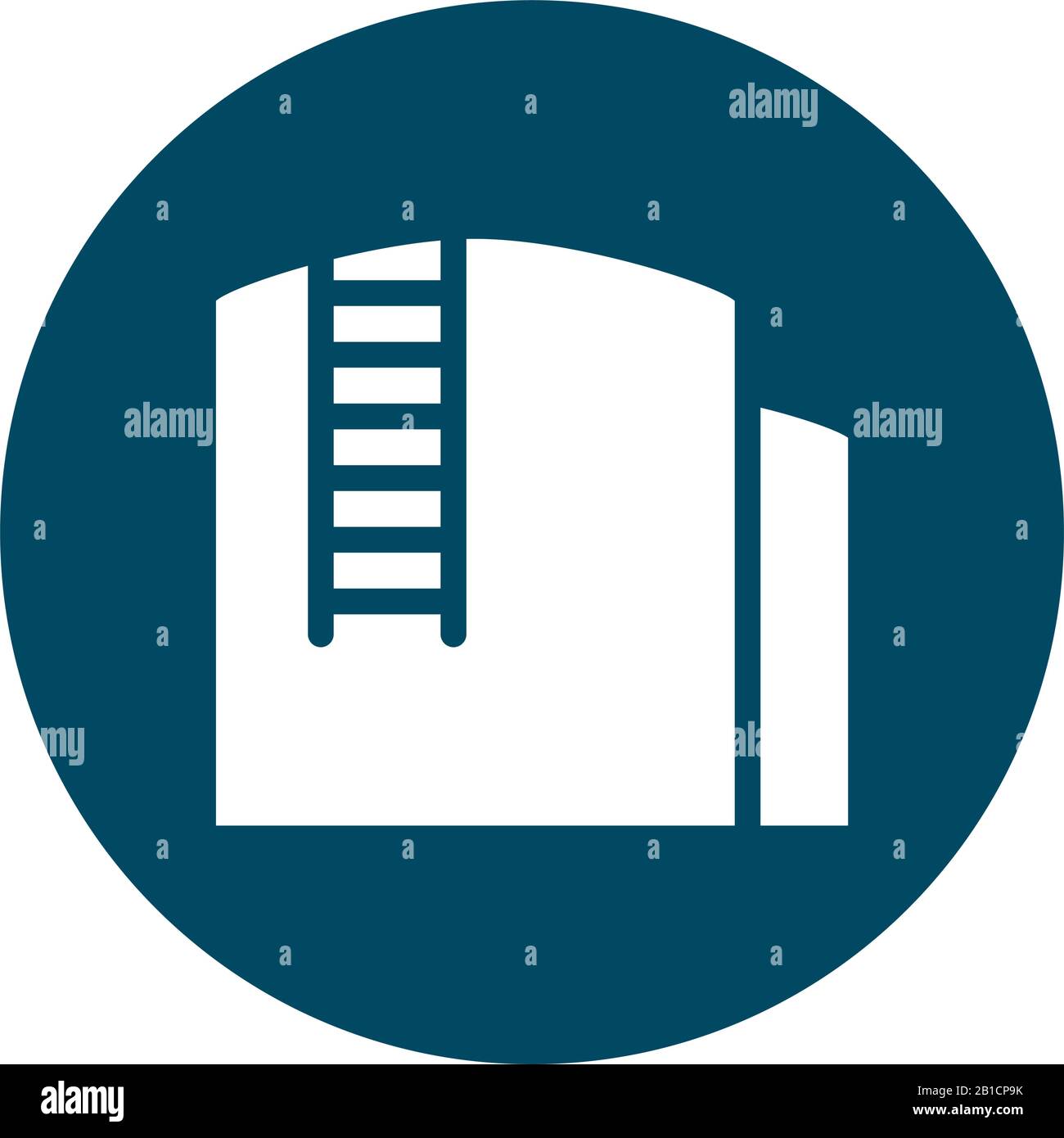 Isolated oil storage block and flat style icon vector design Stock ...