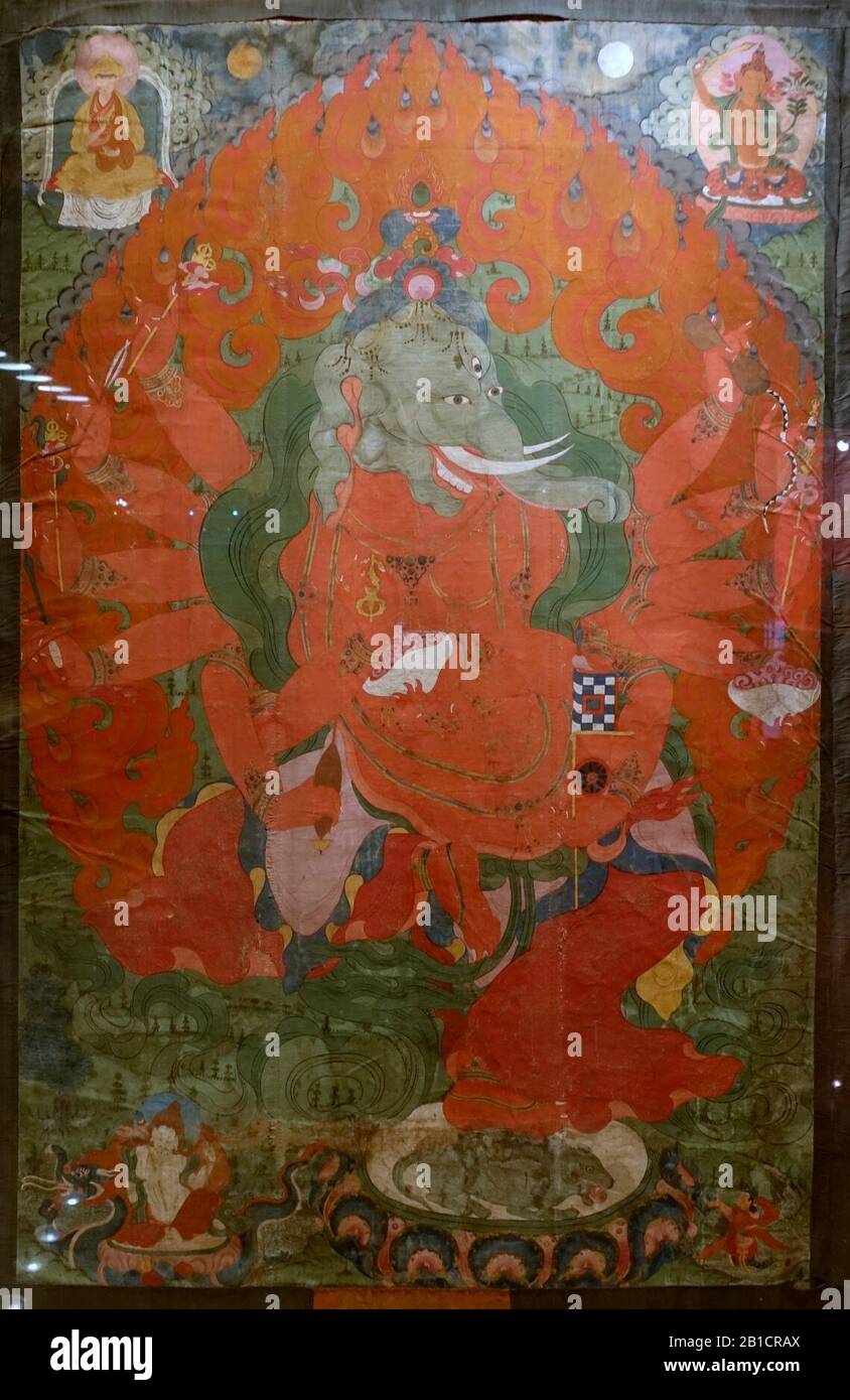 Ganapati (Ganesha), thangka Stock Photo - Alamy