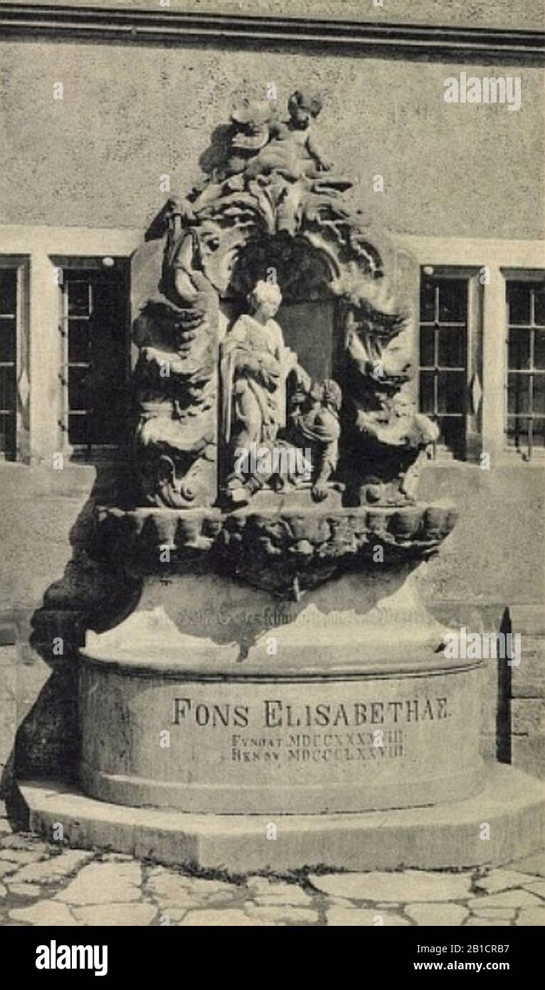 Gandersheim (Bad Gandersheim). Elizabethbrunnen Stock Photo - Alamy
