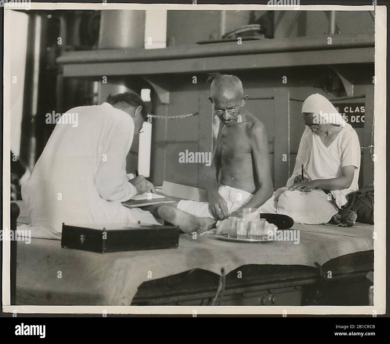 Gandhi and Mirabehn en route to London for the Round Table conference ...