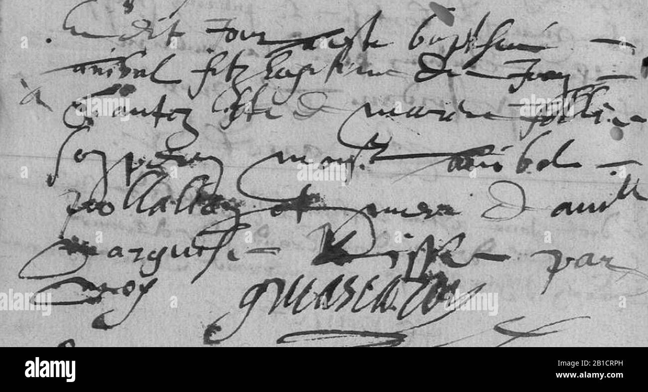 Gantez - Baptême 1607 Marseille Stock Photo - Alamy