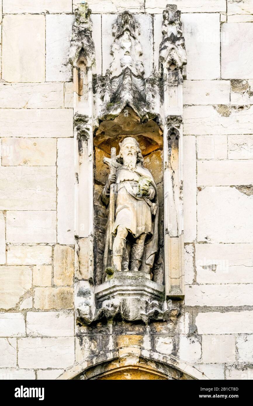 Statue of Saint Olaf, Parish Church of St. Olave, Marygate, York ...