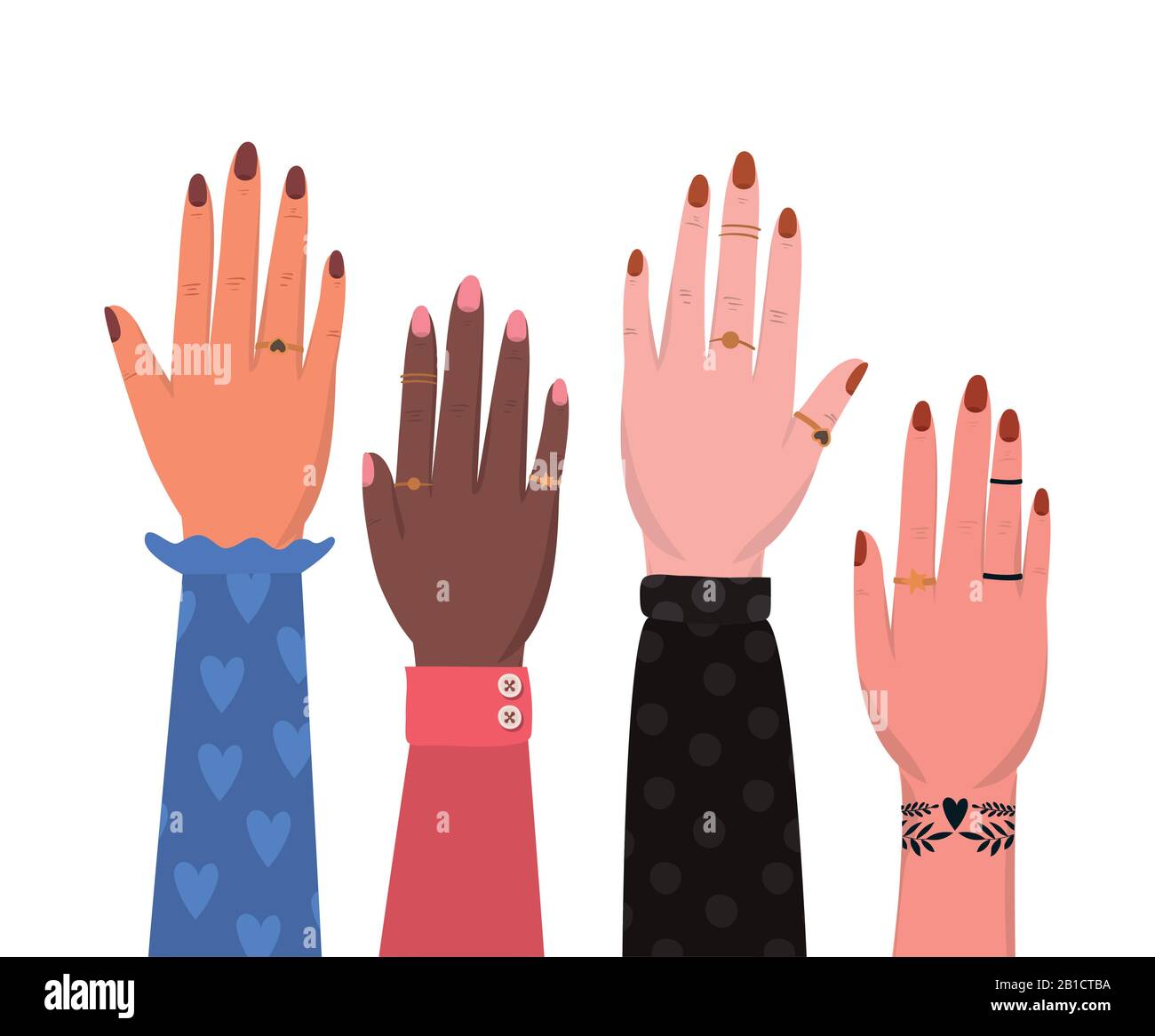 Isolated female hands vector design Stock Vector Image & Art - Alamy