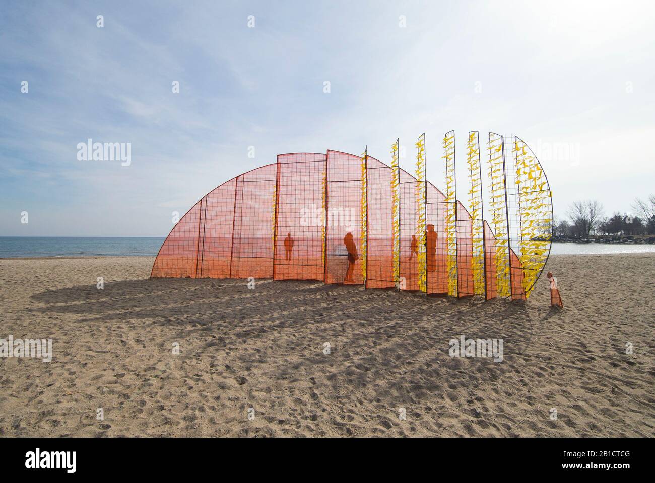 Toronto, Canada. 24th Feb, 2020. People visit the art installation ...
