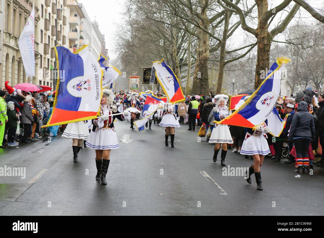 Mainz, Germany. 24th February 2020. Majorettes of the Mainzer ...