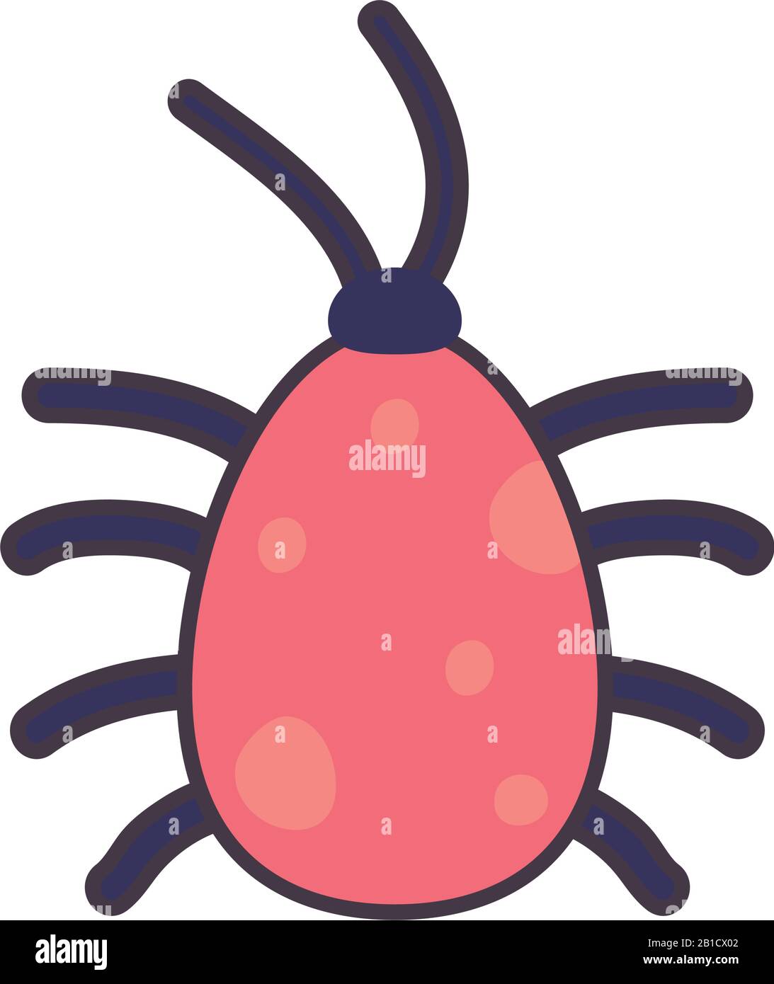 Cute bug cartoon line and fill style icon cartoon design, Animal insect ...