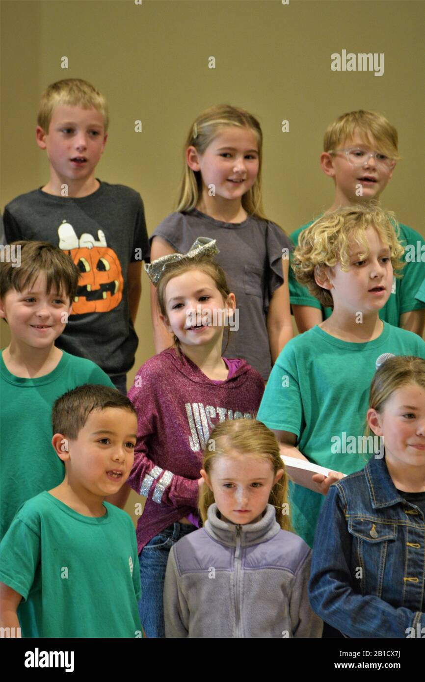 Girl speaking in school assembly hi-res stock photography and images ...