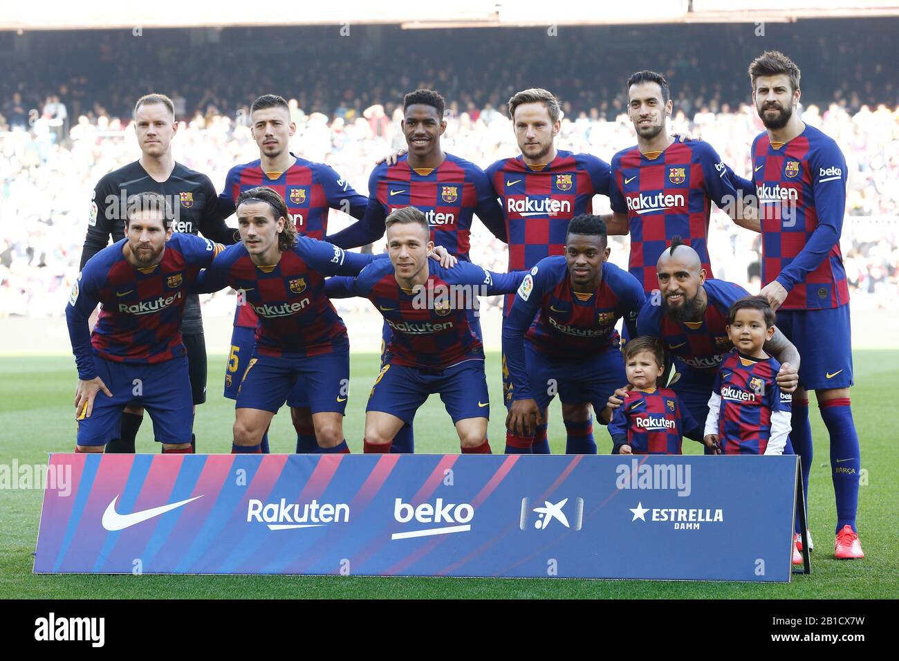 Barcelona Team Group Line Up High Resolution Stock Photography and ...