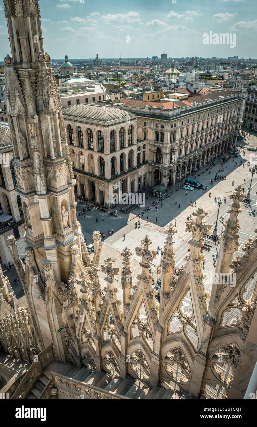 Milan from above basilica hi-res stock photography and images - Alamy