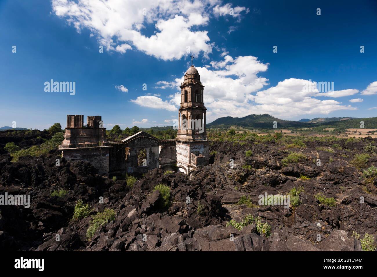 Church engulfed in lava hi-res stock photography and images - Alamy