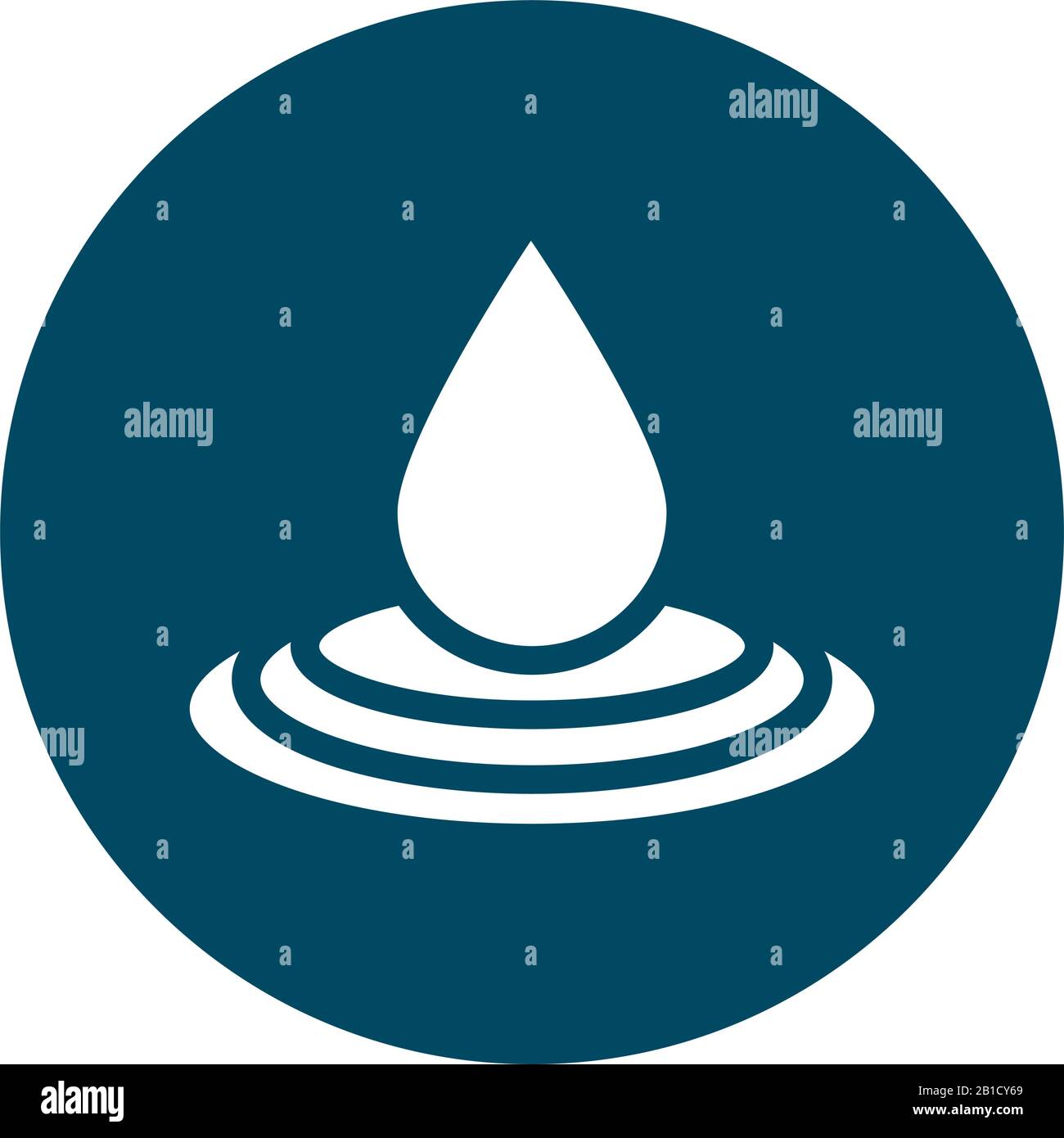 Isolated water drop block and flat style icon vector design Stock ...