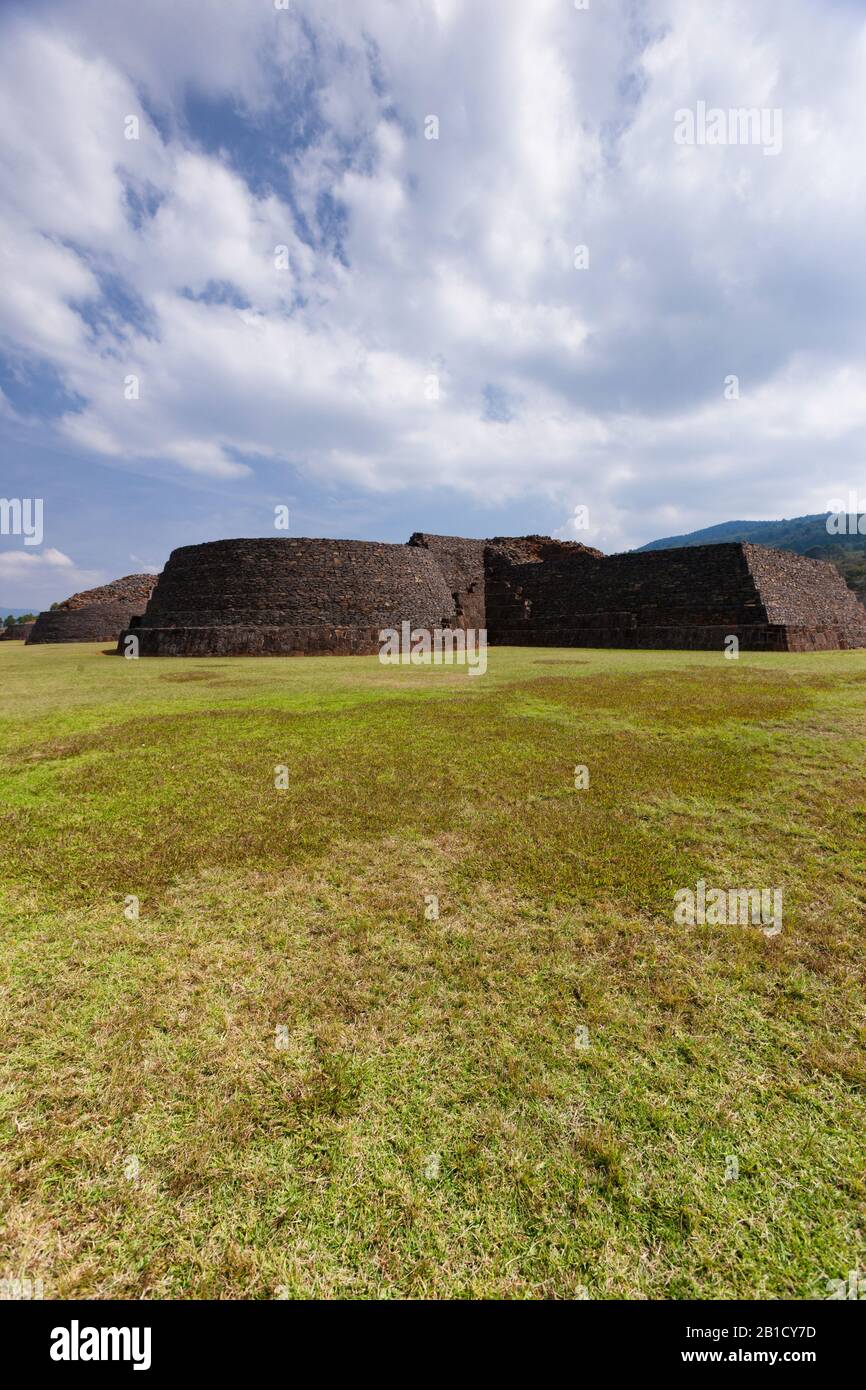 Yacatas pyramid tzintzuntzan michoacan mexico hi-res stock photography ...