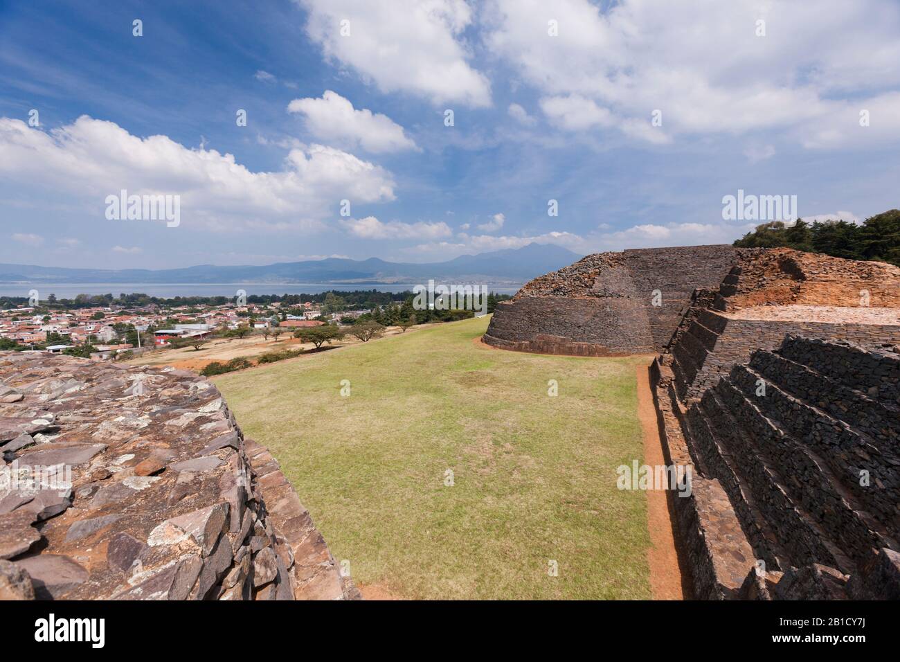 Yacatas pyramid tzintzuntzan michoacan mexico hi-res stock photography ...