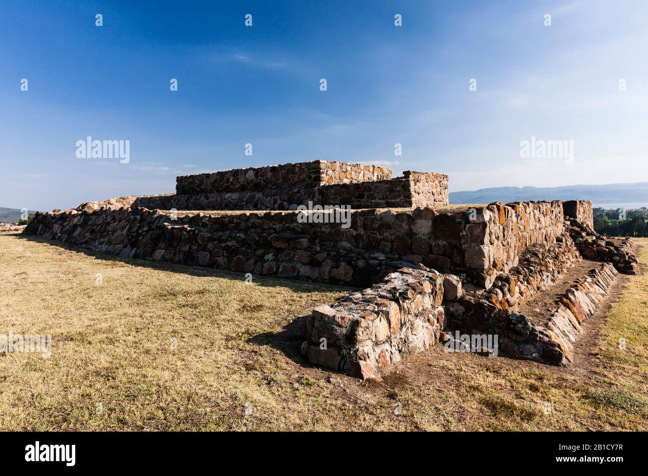 Palace, "La Nopalera" archaeological site, Huandacareo, state of ...