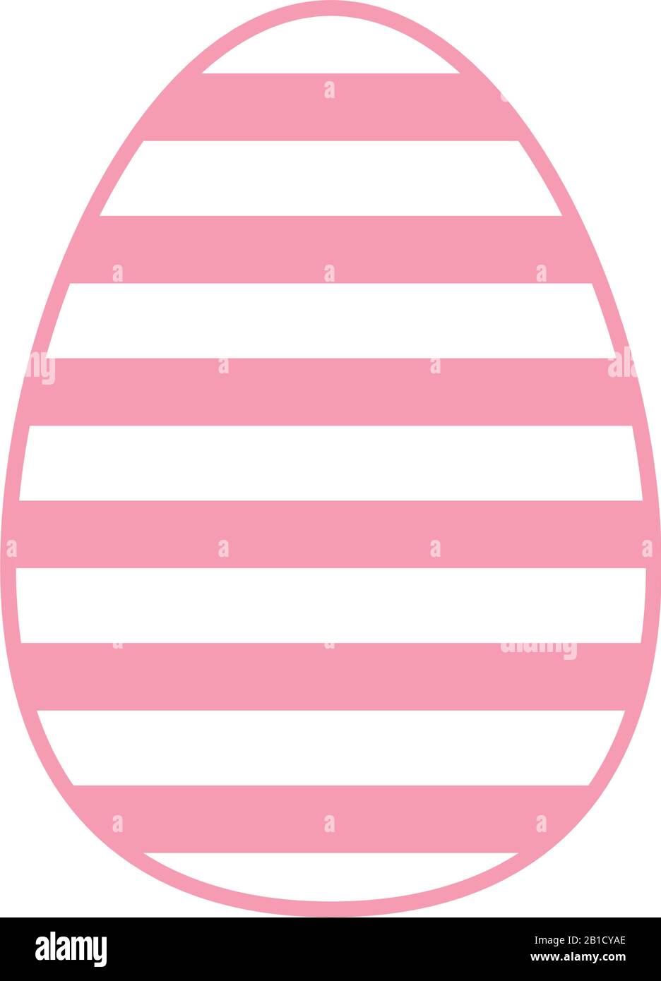 Happy easter egg line style icon design, Spring decoration holiday ...