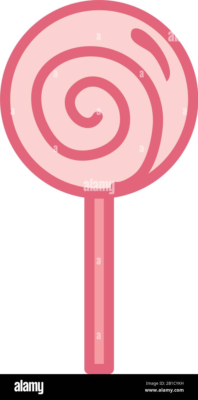 Sweet candy line style icon design, Sugar caramel bonbon food dessert ...