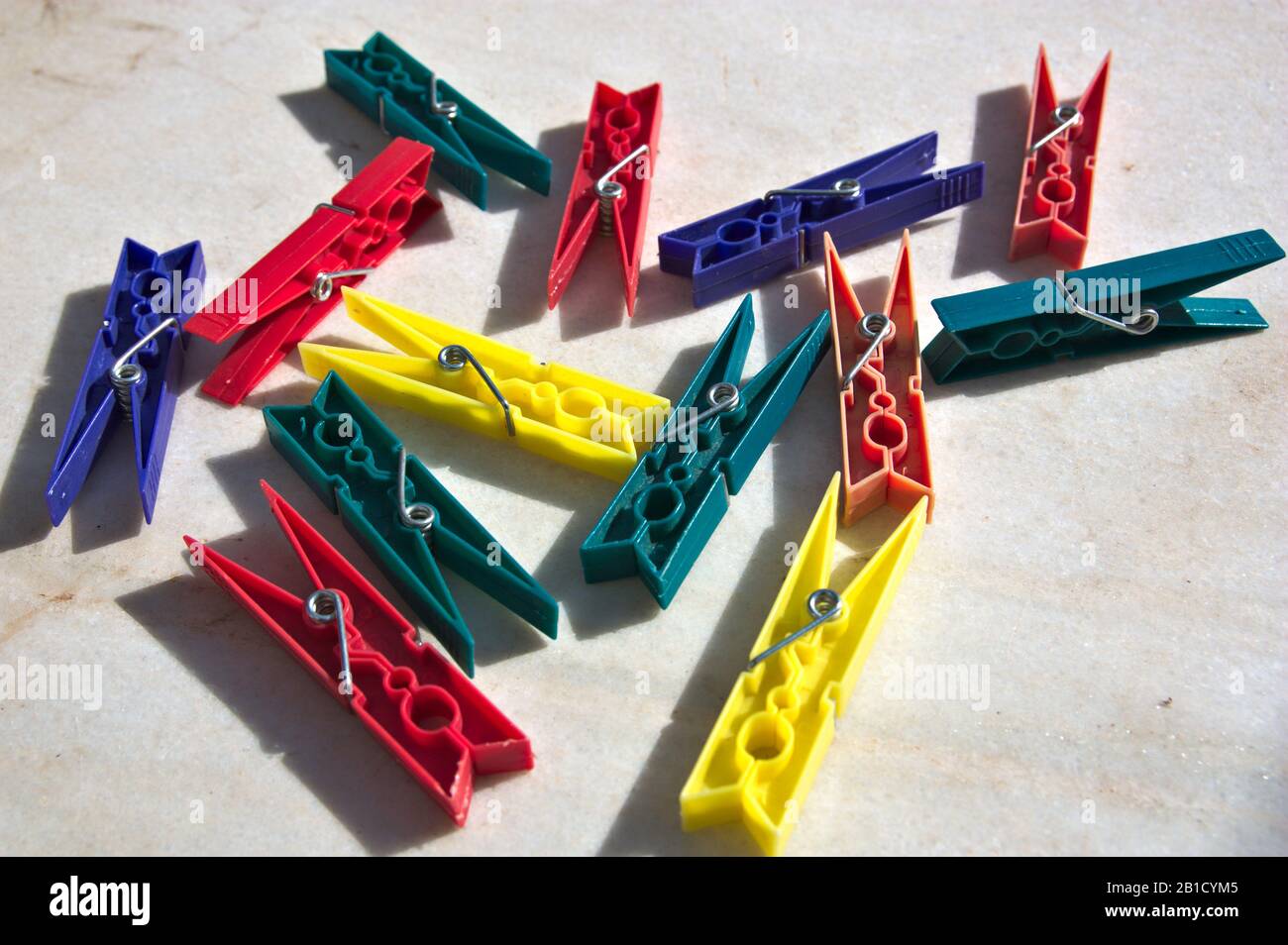 Washing peg many pegs hi-res stock photography and images - Alamy