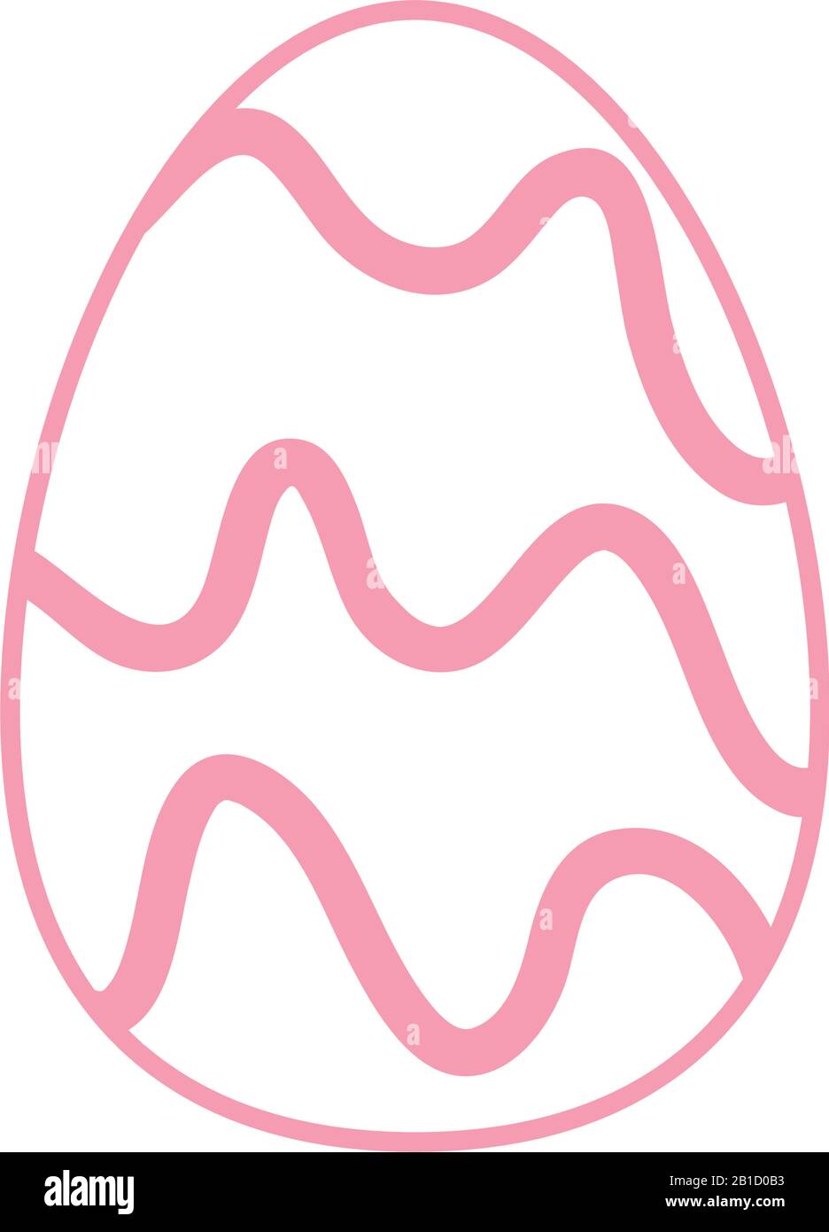 Happy easter egg line style icon design, Spring decoration holiday ...
