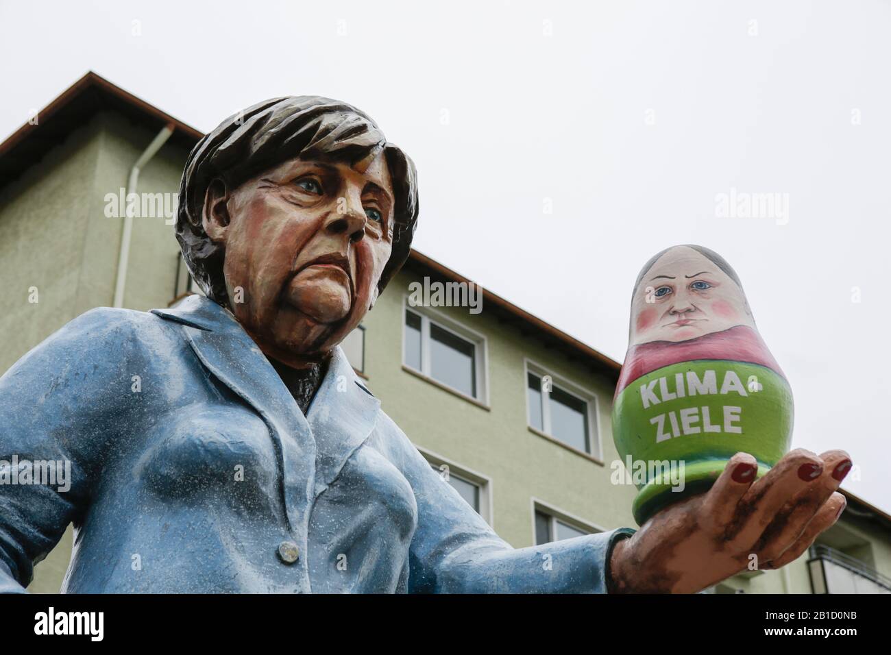 Mainz, Germany. 24th Feb, 2020. German Chancellor Angela Merkel is ...