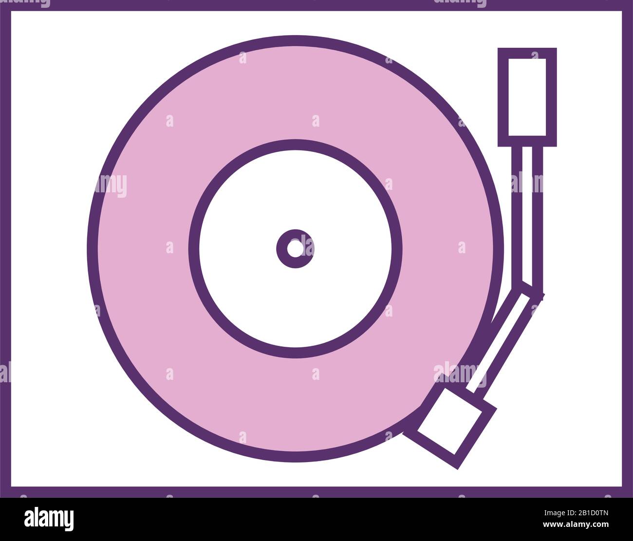 turntable line fill style icon design, Music sound melody song musical ...