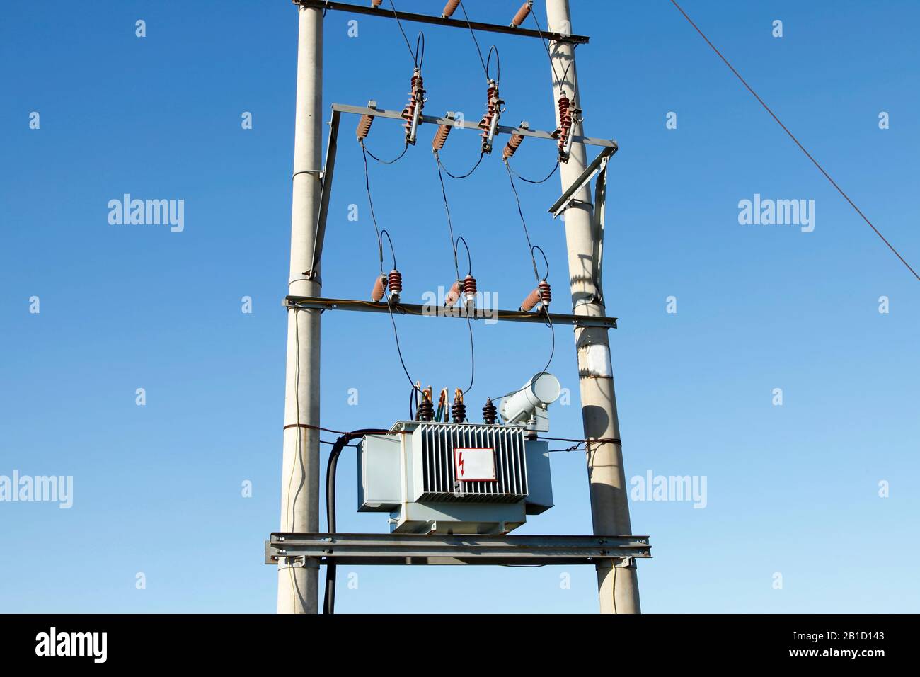 Transformers, under the blue sky Stock Photo - Alamy