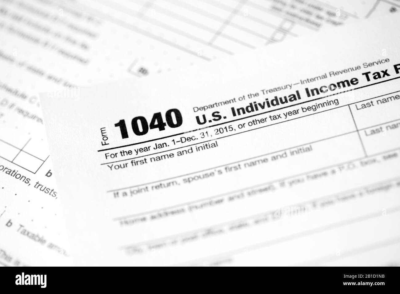 Tax forms background Stock Photo - Alamy