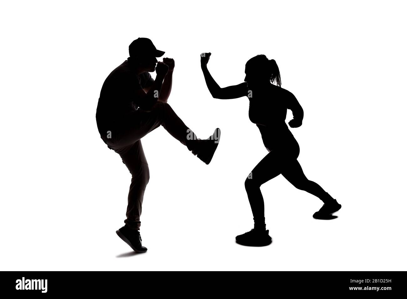 Silhouette People Arguing High Resolution Stock Photography and Images ...
