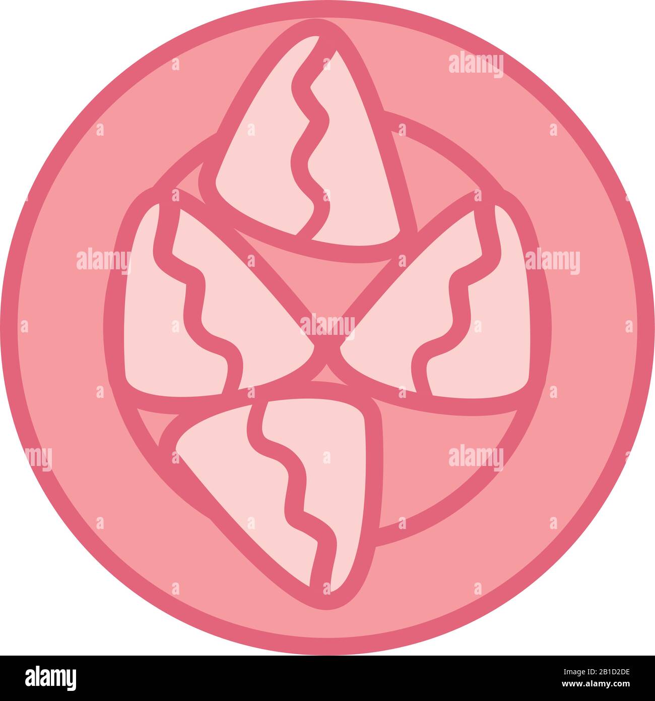 fortune cookies line style icon design, fast food eat restaurant menu ...