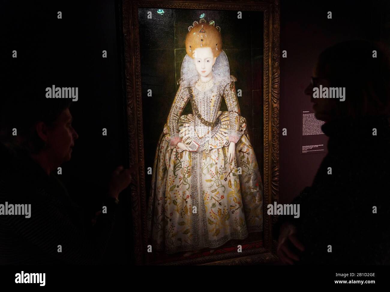 New York, USA. 24th Feb, 2020. An oil painting "Princess Elizabeth ...