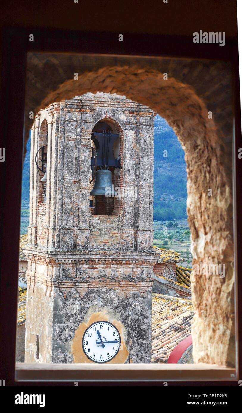 close photo of a bell tower clock from above Stock Photo - Alamy