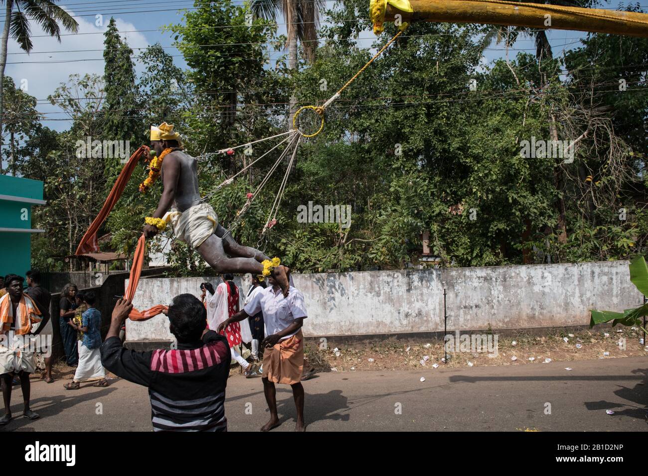 Kavadi hanging devotee hi-res stock photography and images - Alamy