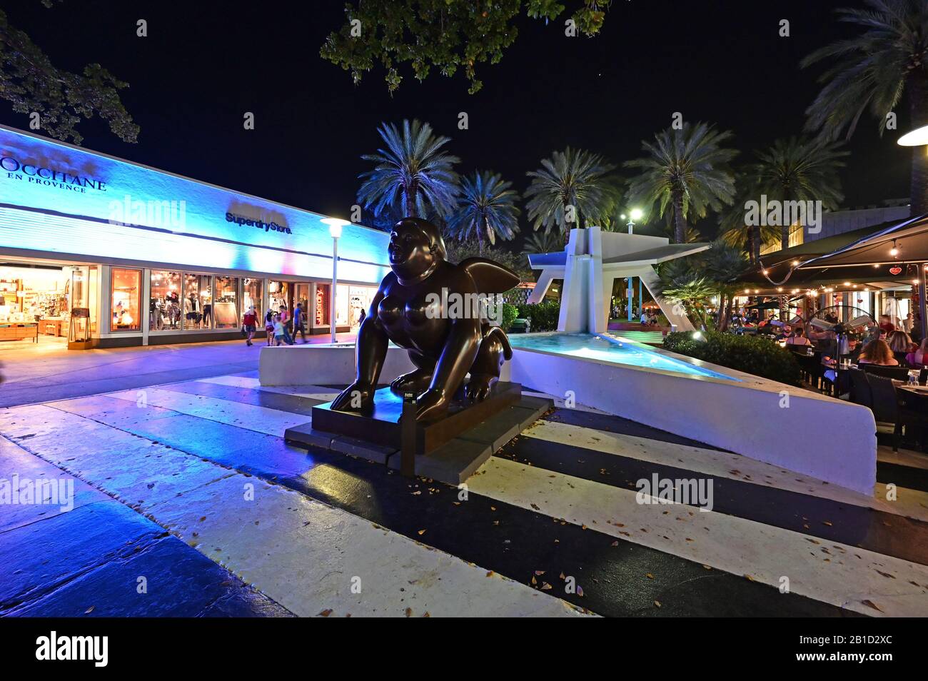 Miami Beach, Florida - February 17, 2020 - Fernando Botero sculpture on ...