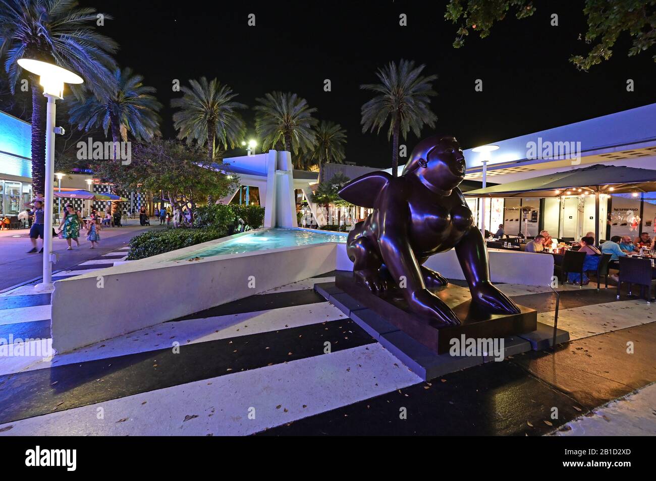 Miami Beach, Florida - February 17, 2020 - Fernando Botero sculpture on ...