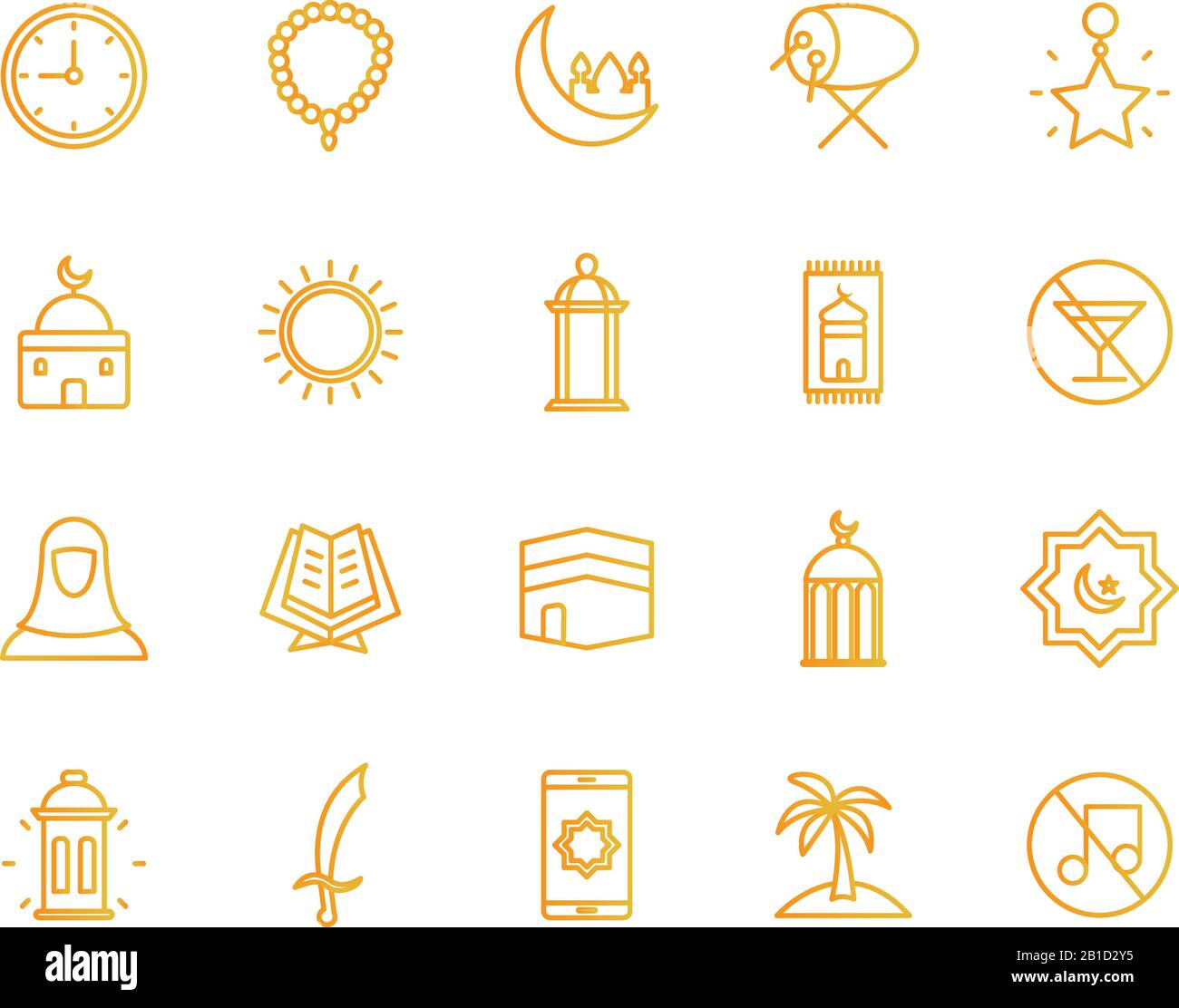 Ramadan sun set Stock Vector Images - Alamy
