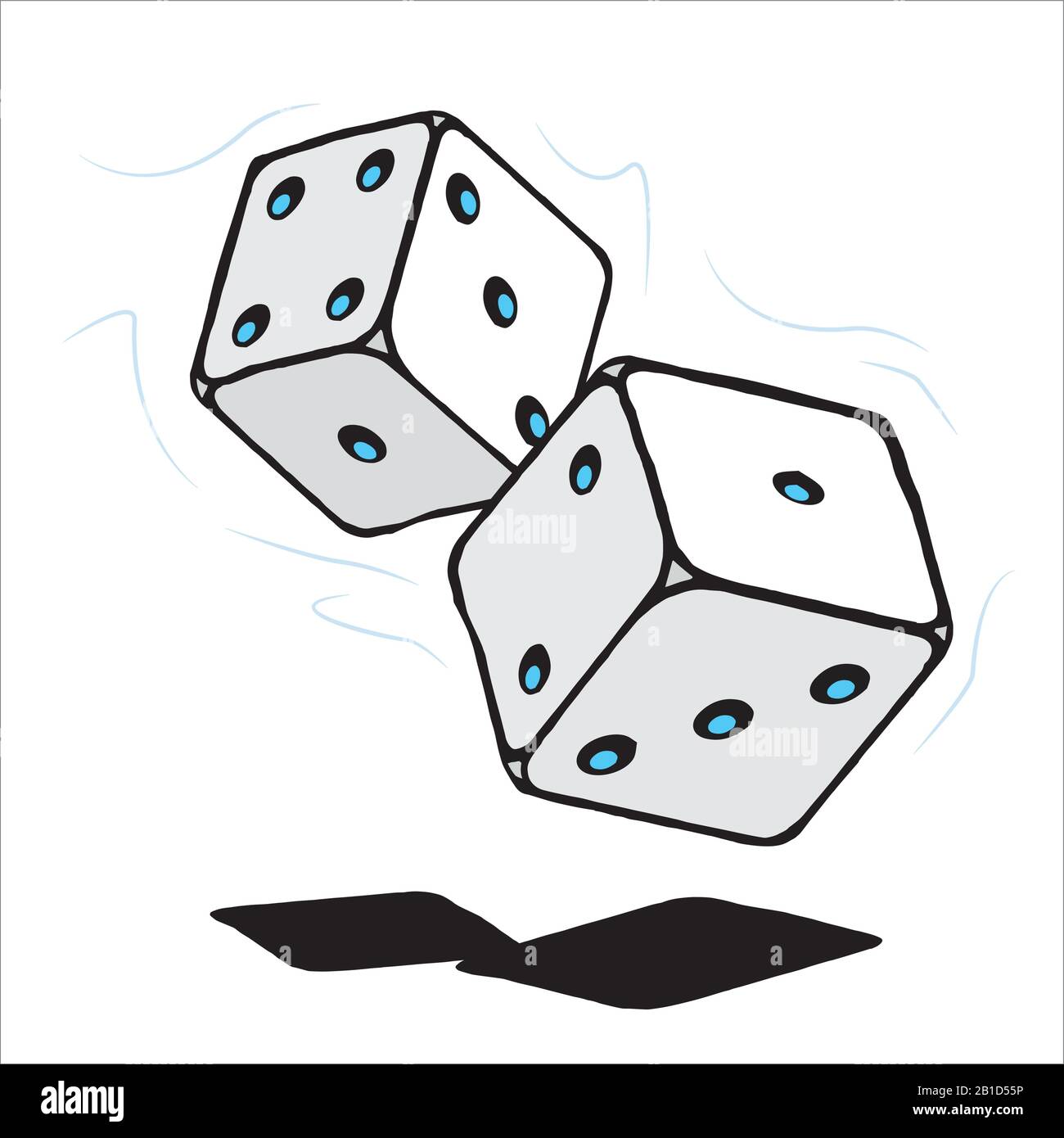 Rolling Dice Clip Art