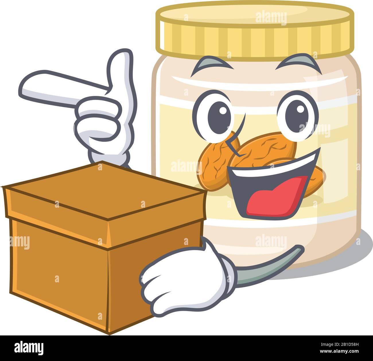Box of peanut butter Stock Vector Images - Alamy