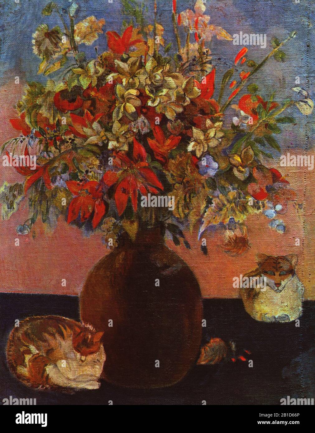 Still Life with Cats (1899) 19th Century Painting by Paul Gauguin ...