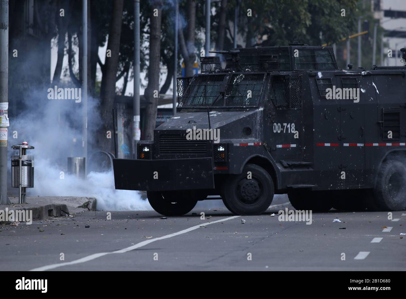 October 10, 2019: The tank of the mobile anti-riot squadron, esmad ...