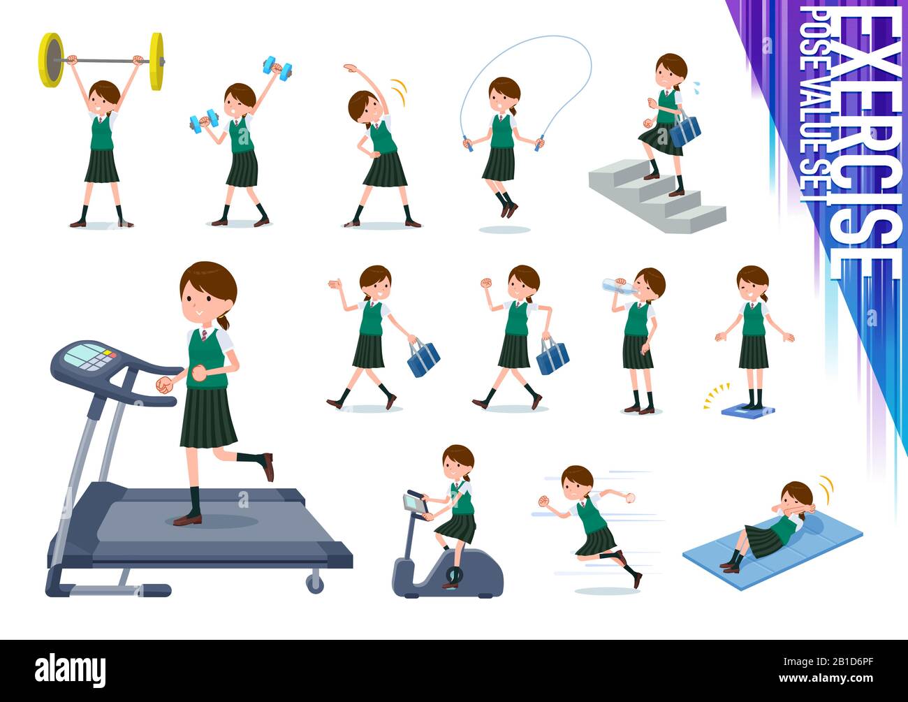 Short set of stairs Stock Vector Images - Alamy