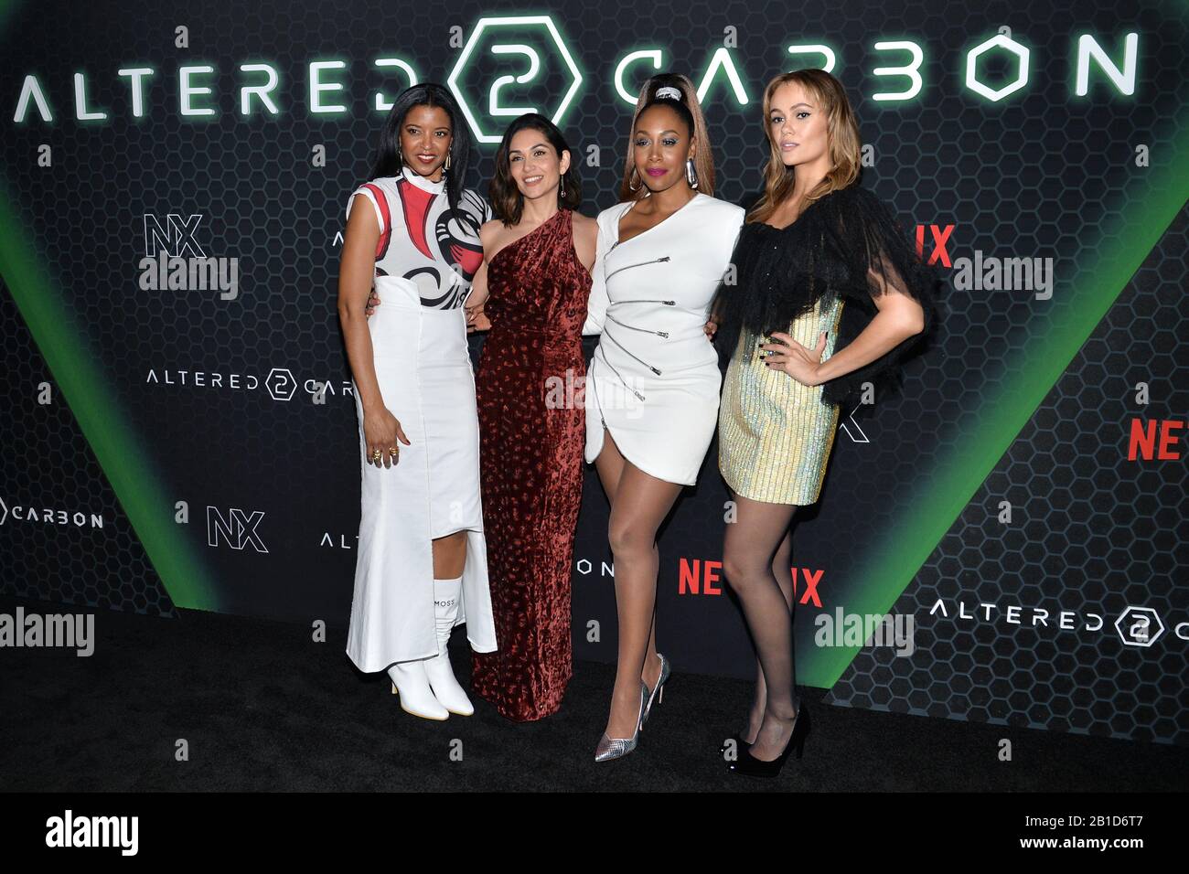 (L-R) Renée Elise Goldsberry, Lela Loren, Simone Missick and Dina ...