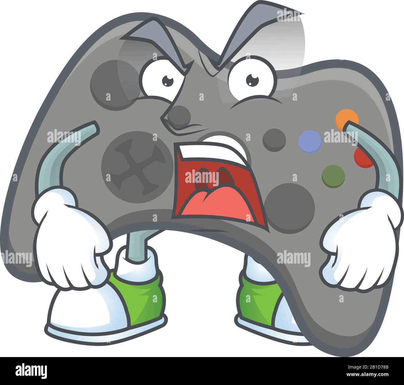 Black joystick cartoon character design with angry face Stock Vector ...