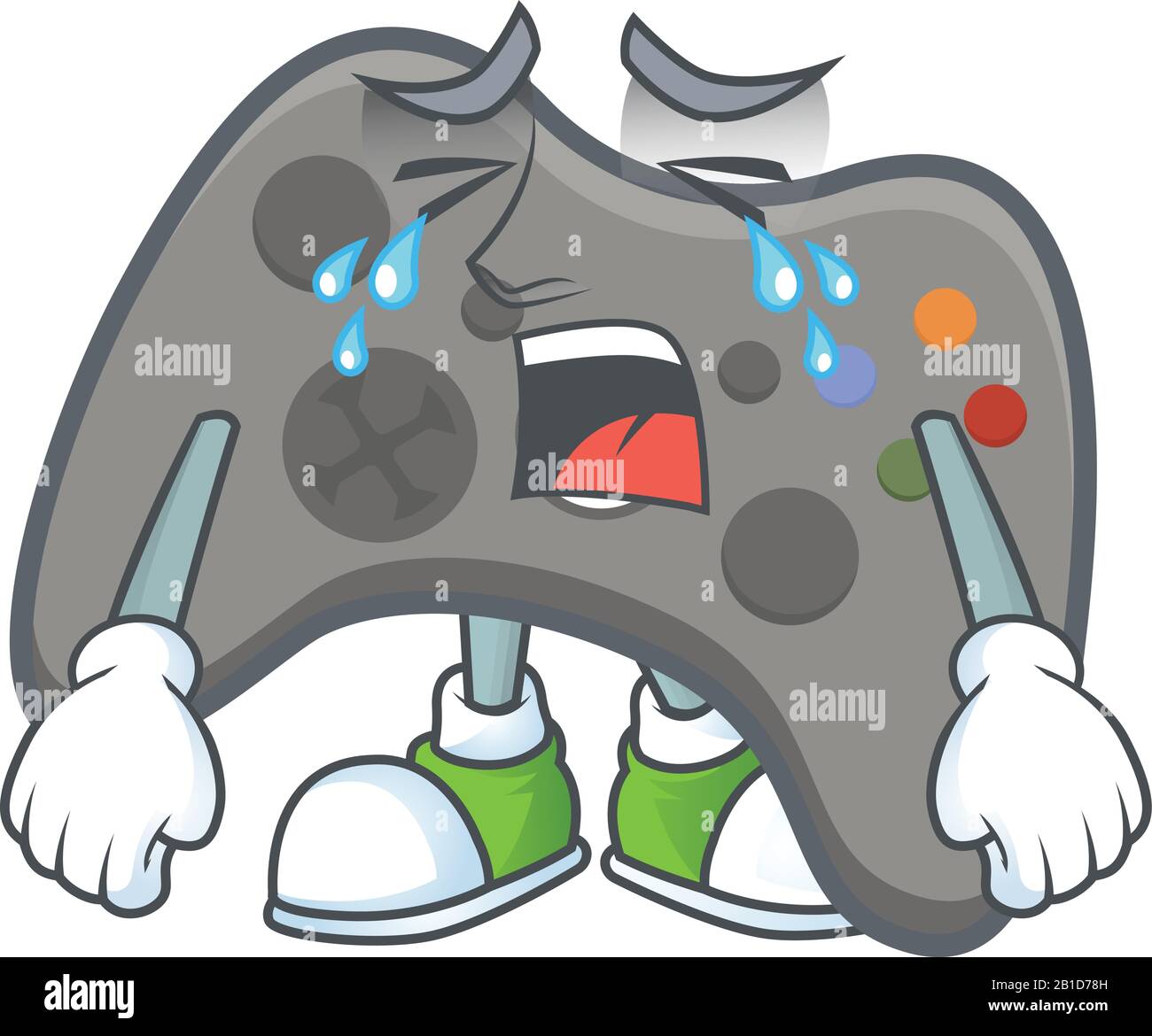 A crying black joystick mascot design style Stock Vector Image & Art ...
