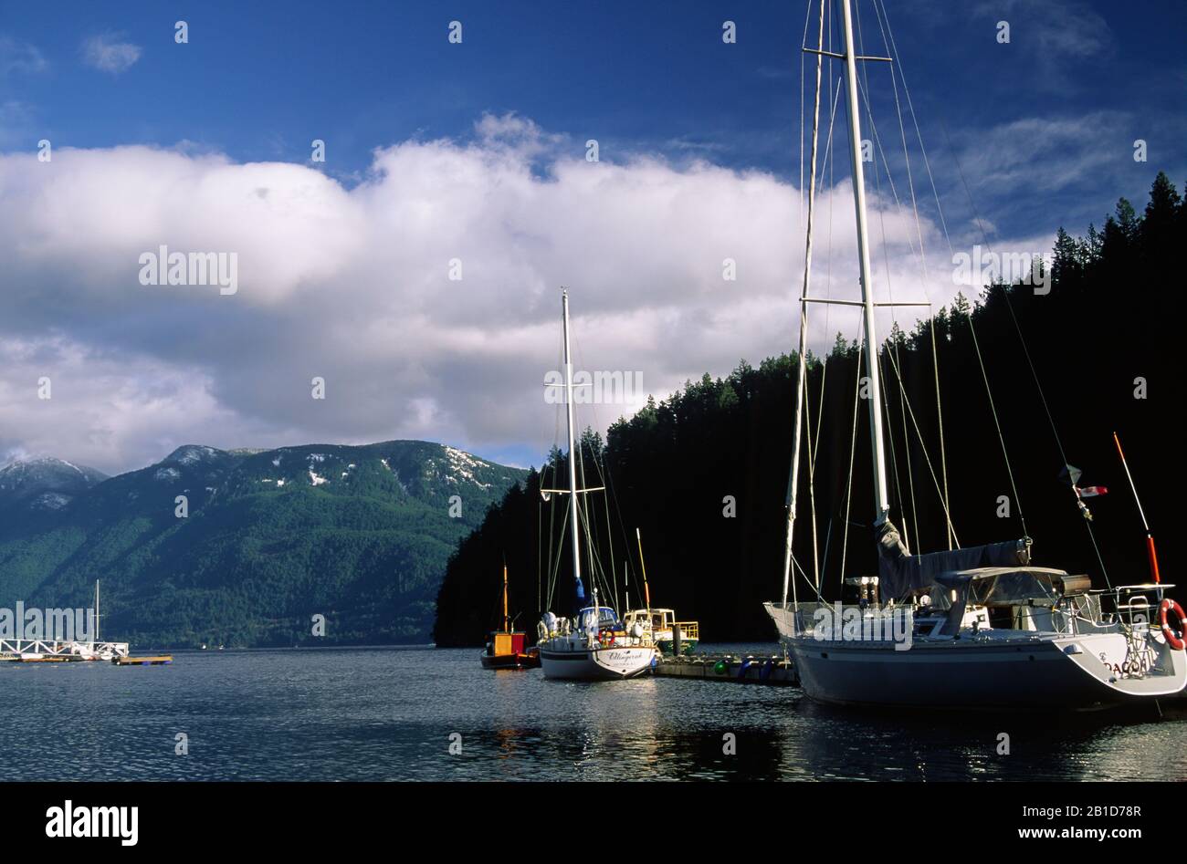 Dock at Snug Cove, Snug Cove, British Columbia, Canada Stock Photo - Alamy