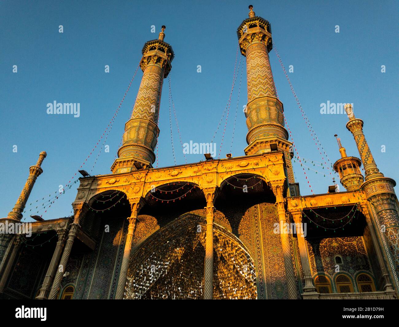 Inside the Shrine of Fatima Masumeh complex in Qom Stock Photo - Alamy