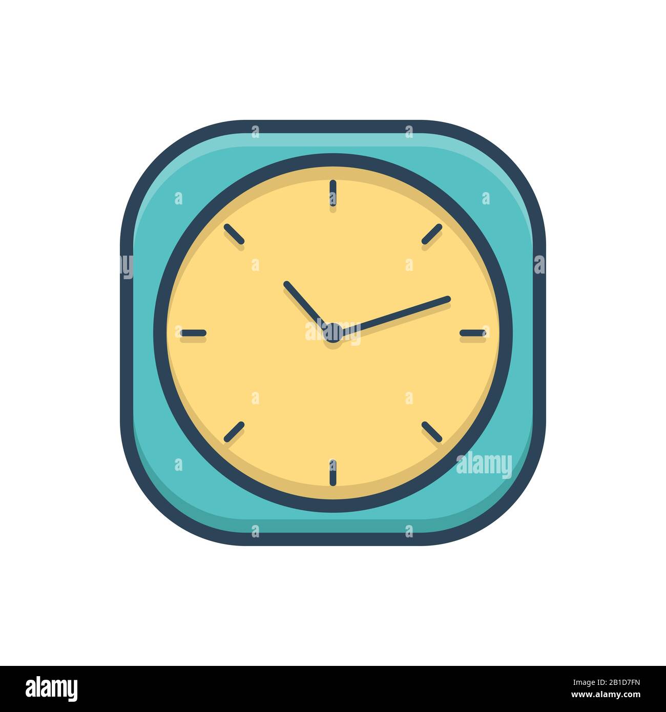 Illustration for Clock time Stock Vector Image & Art - Alamy