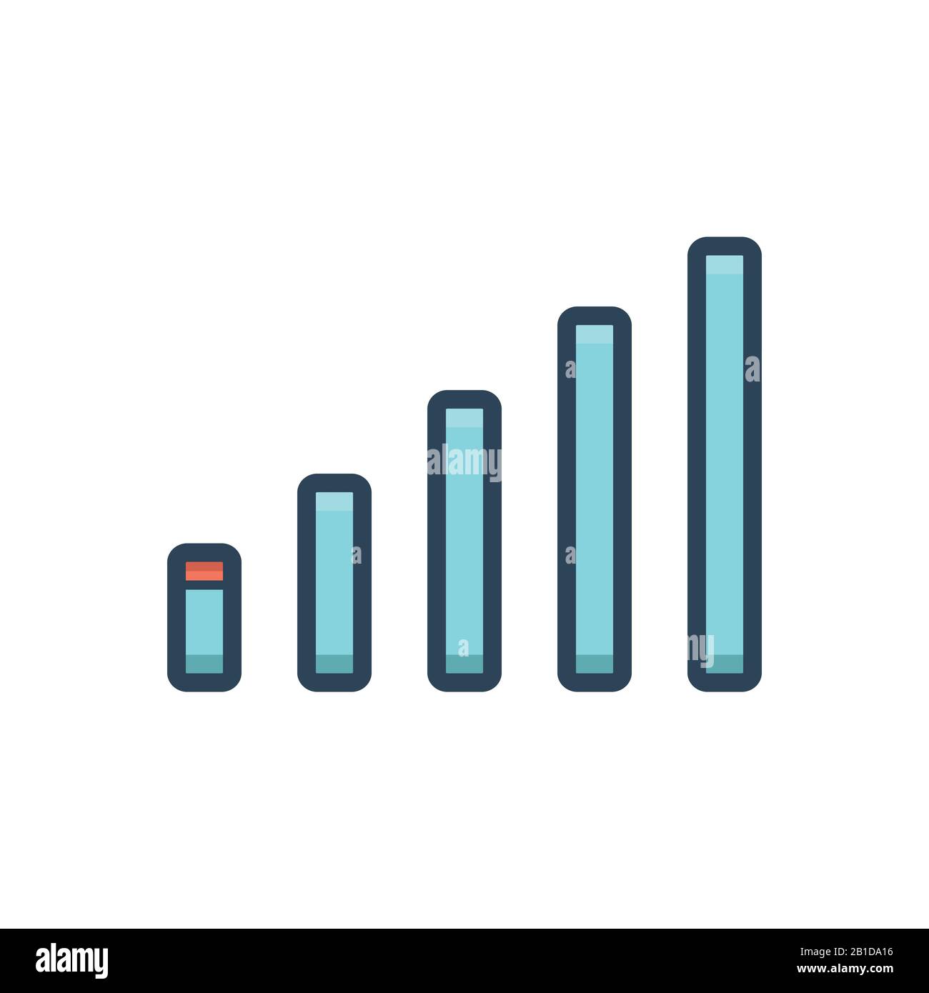 Illustration for Signal bars Stock Vector Image & Art - Alamy