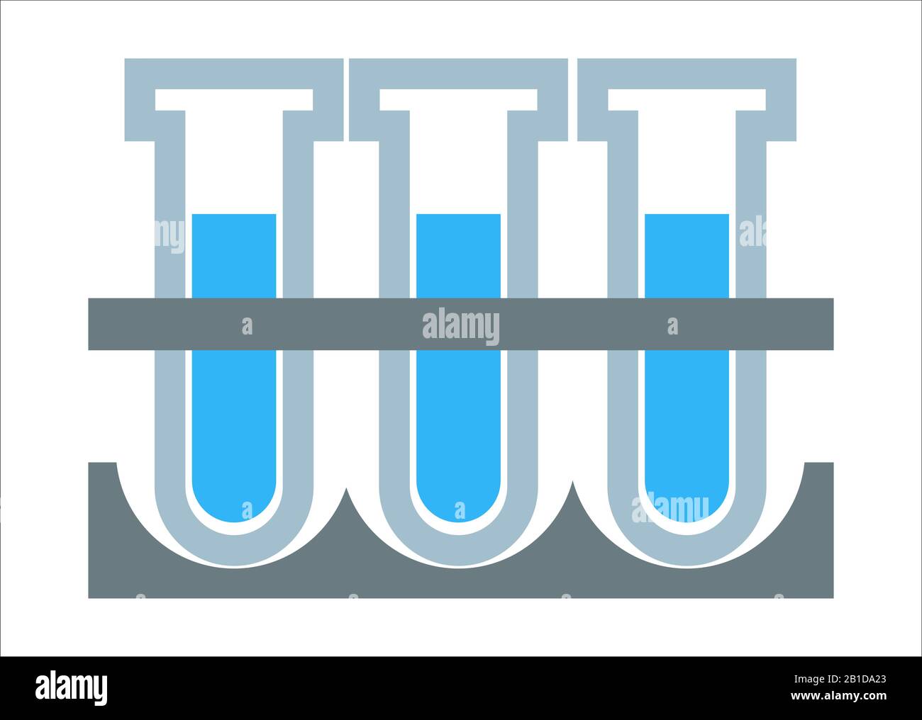 Laboratory glassware test tubes in Stock Vector Images - Alamy