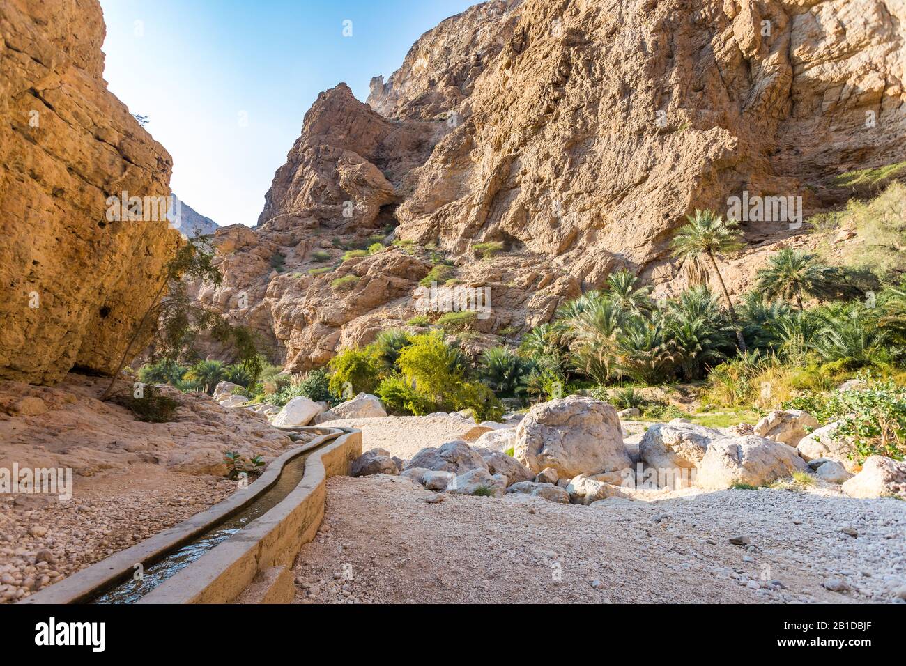 Oasis wadi shab oman hi-res stock photography and images - Alamy